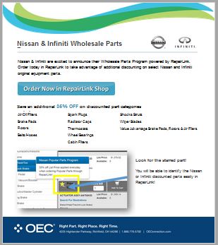 RepairLink Part Discount Programs